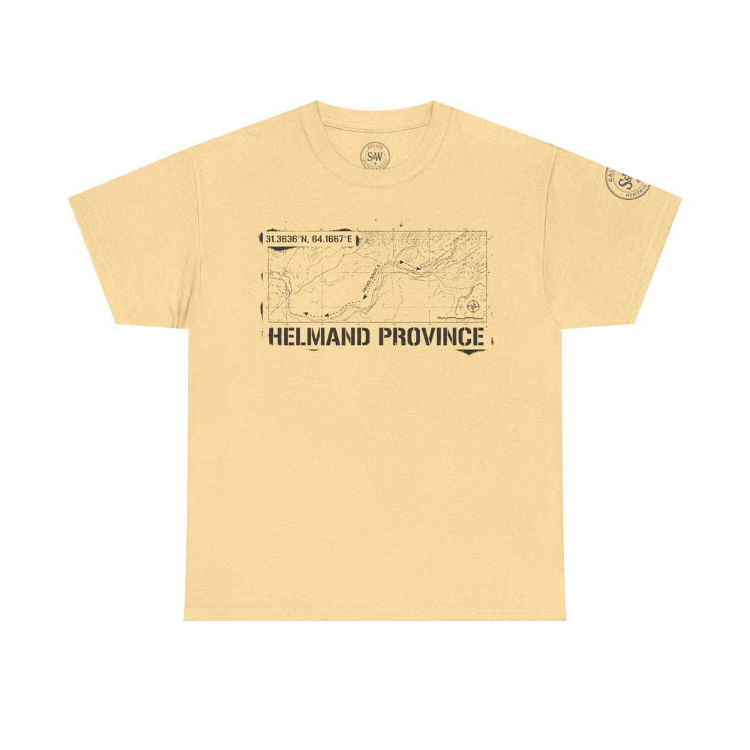 Helmand Province Map Tee | Military-Style Design & Durable Cotton – S&W ...